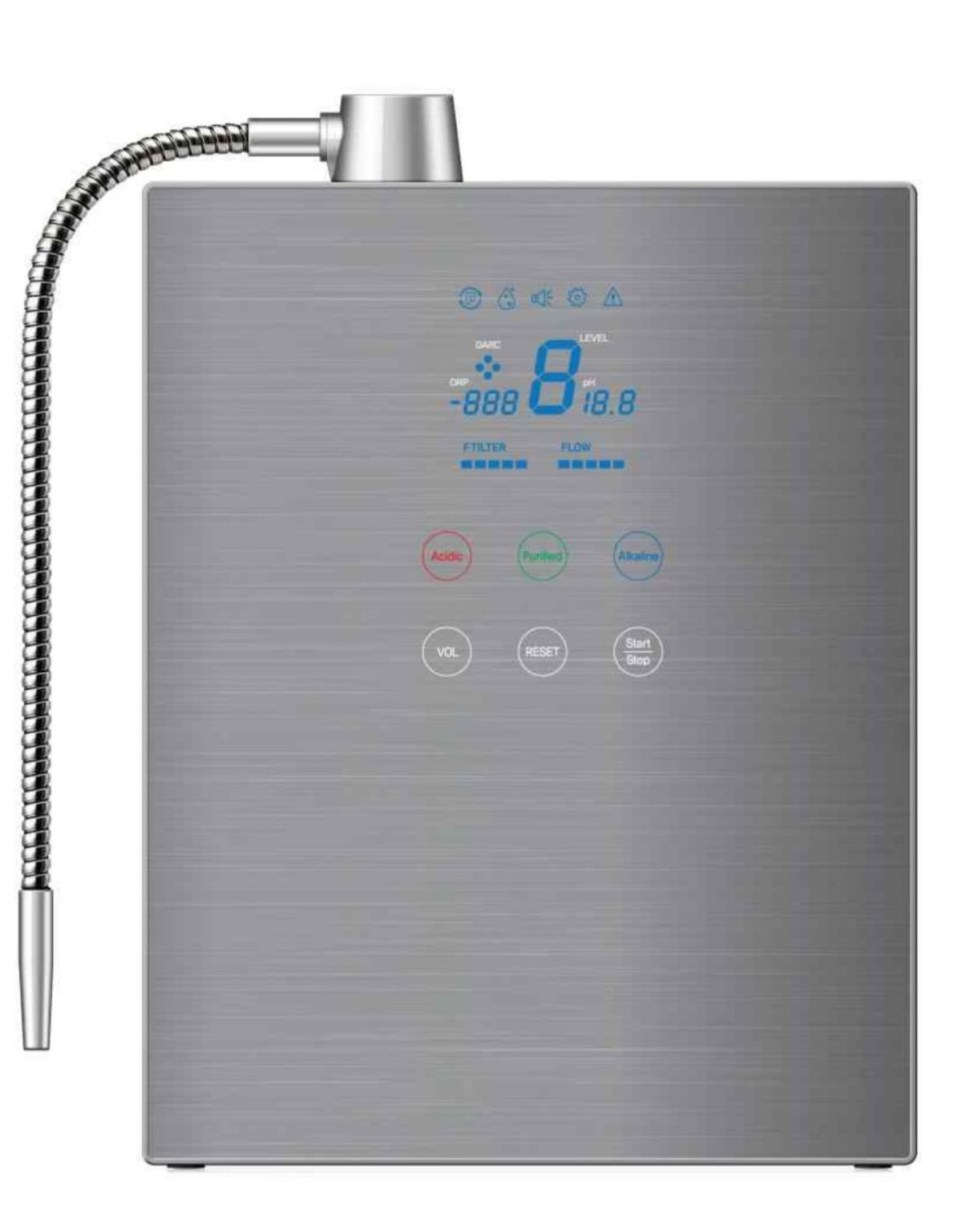 IonSteel Premium Countertop Alkaline Water Ionizer - Water For Life USA ...